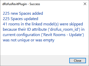 Create or Update Revit Spaces from Linked Revit Model.
